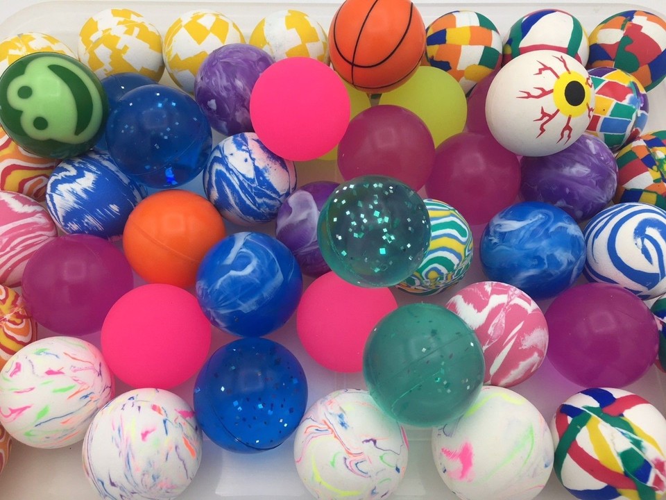 240 Superballs 1.77" AKA 2" Super Bouncy Balls Gacha Vending West Coast ...