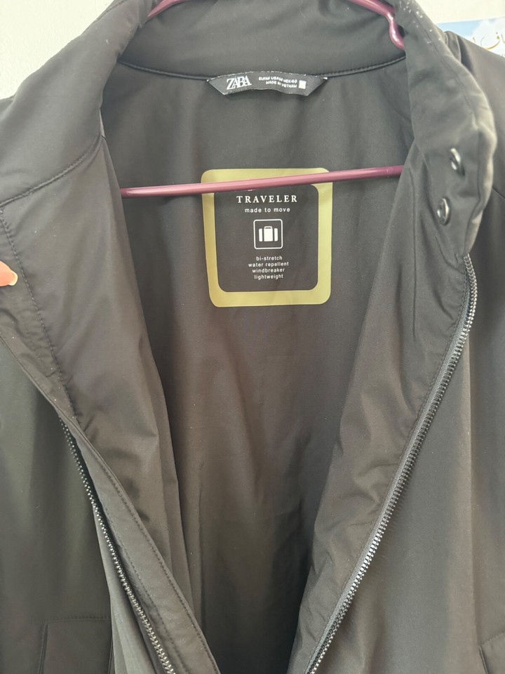 Zara Traveller Jacket Made To Move Size EUR Medium Black | eBay
