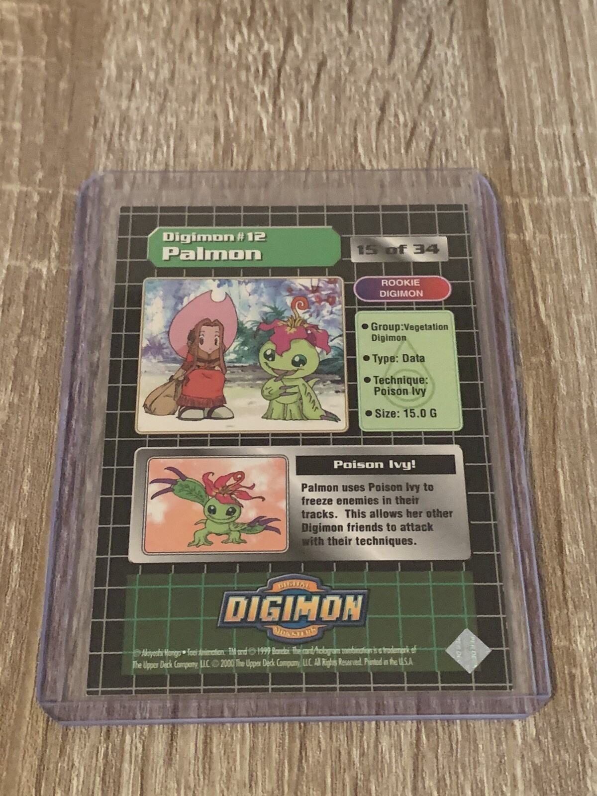 SHIPS SAME DAY DIGIMON TRADING CARD PALMON #12 UPPER DECK 2000 15 Of 34 ...