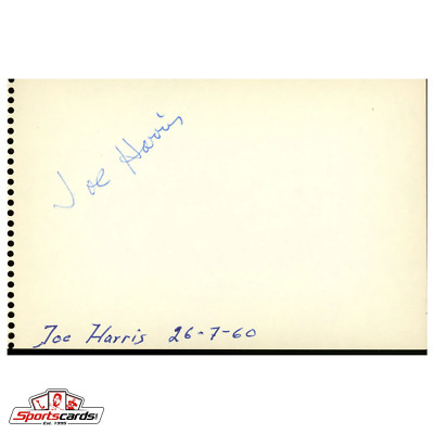 Joe Harris Signed Autograph Album Page Jazz Musician | eBay