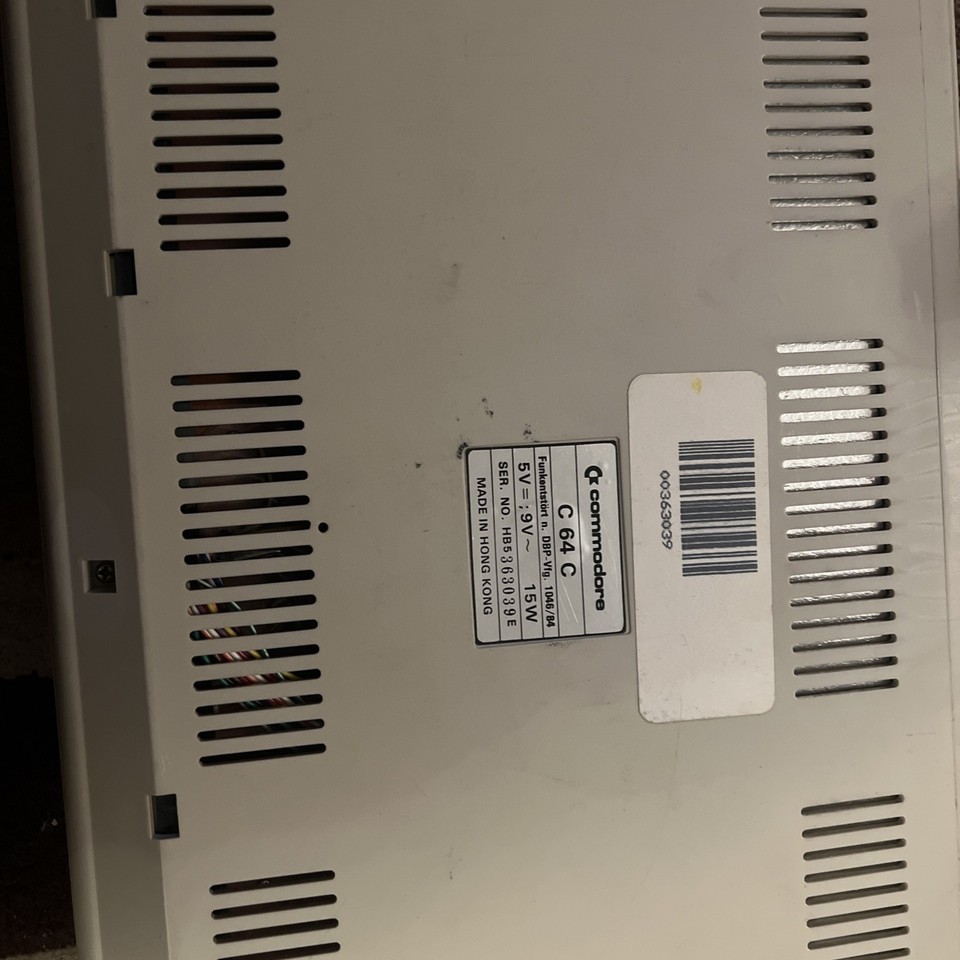 Commodore 64 C64 Computer,joystick,power pack,tv lead and tape deck not ...