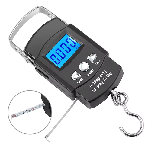 Electronic Scale LCD Display with Measuring Tape Balance Digital Hook ...