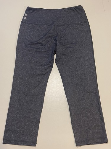 Reebok RBX Live Life Active Altheltic Workout Leggings Pants Gray Black ...