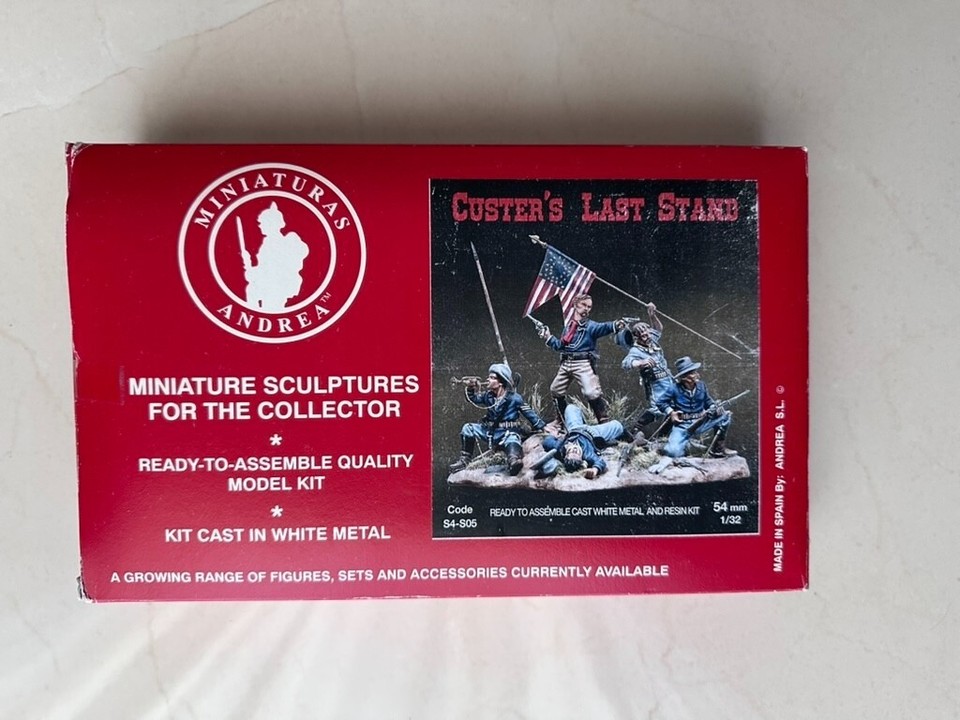 Andrea Miniatures Custer´s Last Stand - 54mm / 1/32 (S4-S05) - THIS IS ...