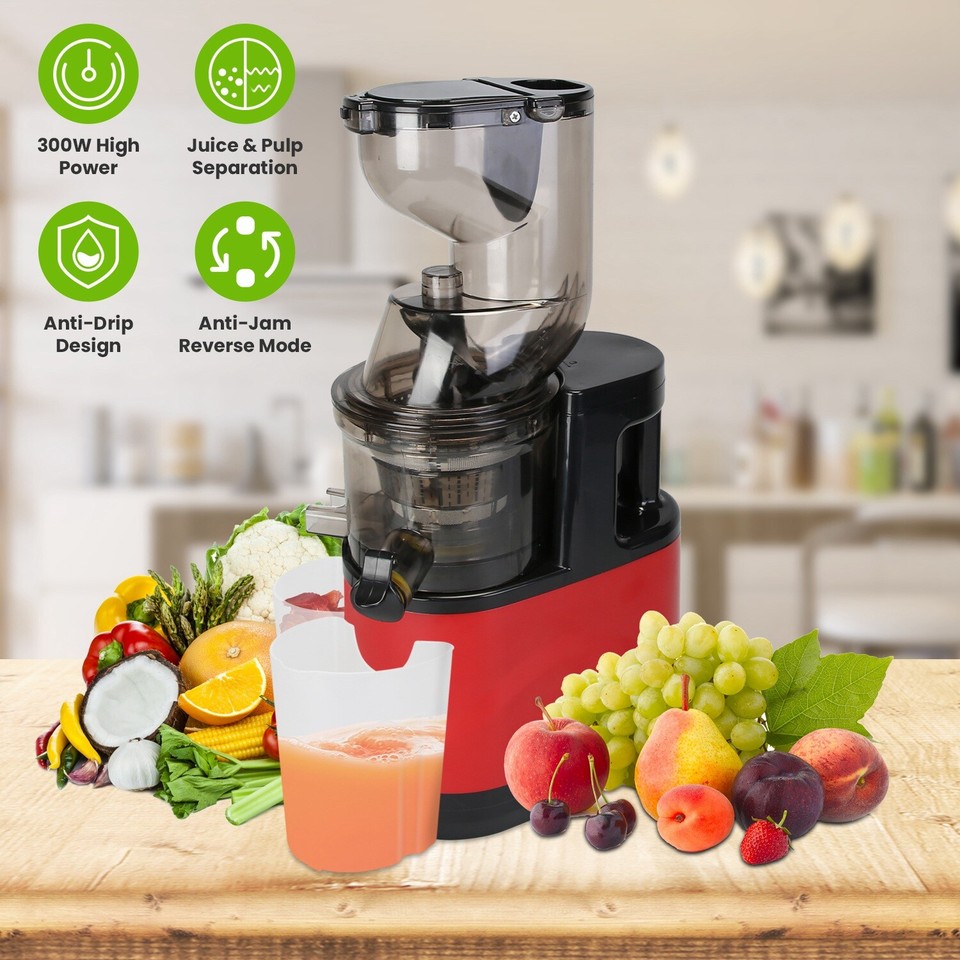 Cold Press Juicer, Amumu Slow Masticating Machines w/ Large Feed Chute ...