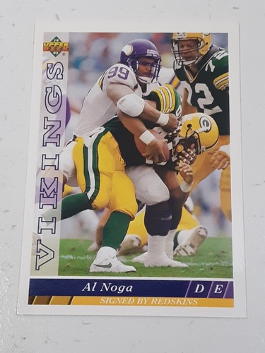 Al Noga Minnesota Vikings 1993 Upper Deck Card #216 | eBay