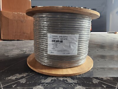 25 PAIR TELEPHONE CABLE Cat3, 1000ft AWG24 CMR, PVC Gray, Belden 1232A ...