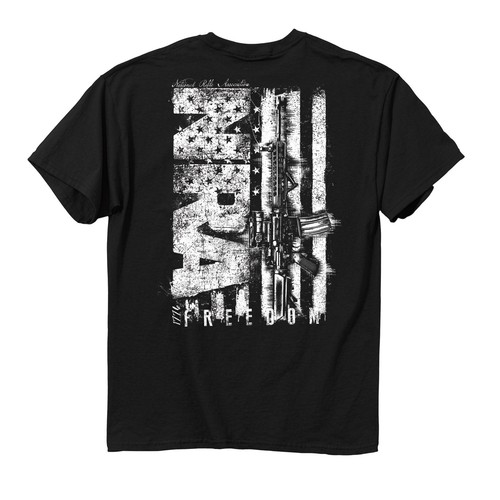 National Rifle Association NRA Grit Distressed American Flag USA Guns ...
