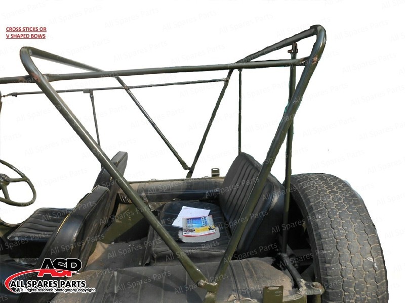 SOFT TOP FOR WILLYS JEEP CJ2A CJ3A++For Cross Bow Frame- CANVAS | eBay