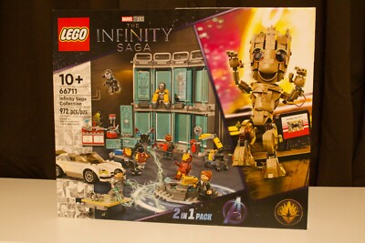 Lego 66711 Marvel Inifinity Saga Set Baby Groot & Iron Man Armory 76216 ...