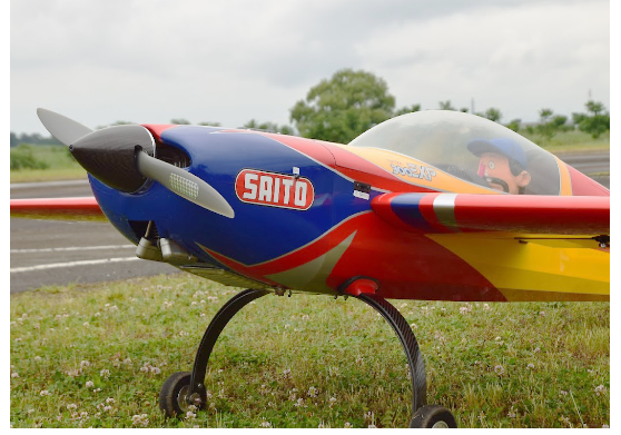 Saito Works Largest single Engine FG-50 Mount & Ignition System ...