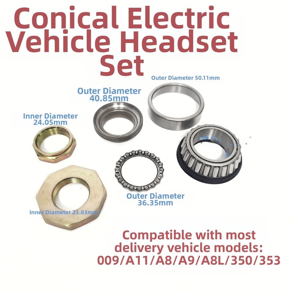 Tapered Ebike Headset Assembly 50 11mm Bearing Set with Sealing for EV ...