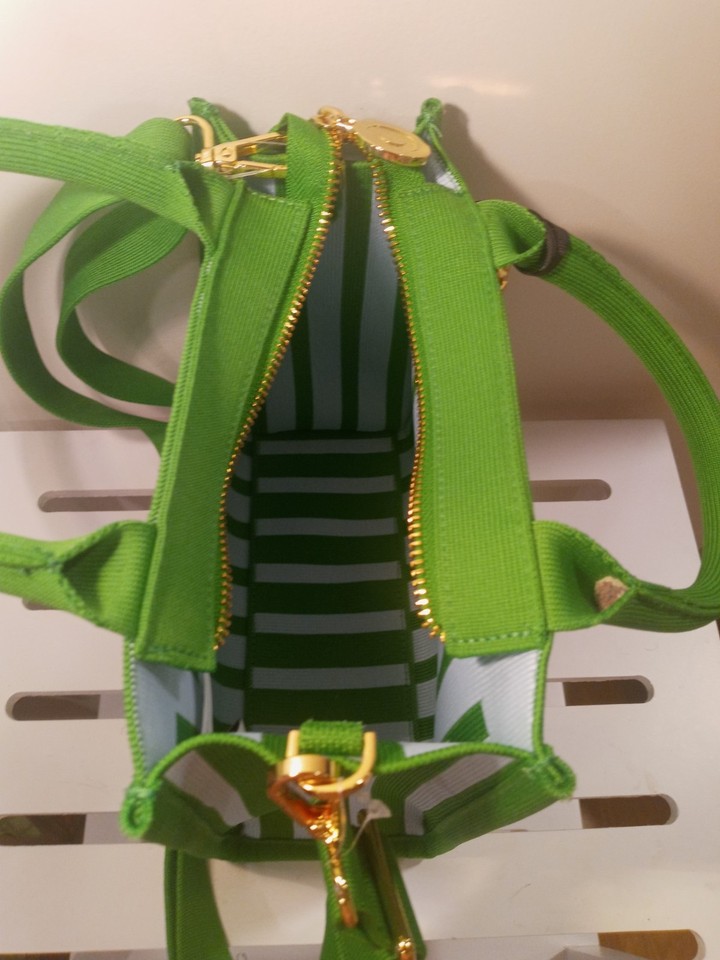 NEW Kate Spade New York x Target Green Blue Stripe Knit Crossbody Bag ...