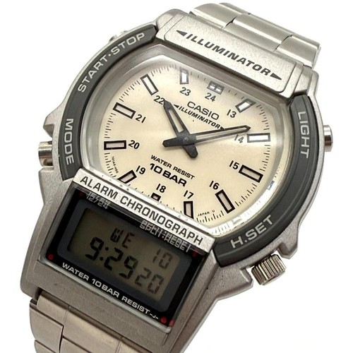 CASIO AW-61 Illuminator Analog-Digital Dual Time Men's Watch, Working ...