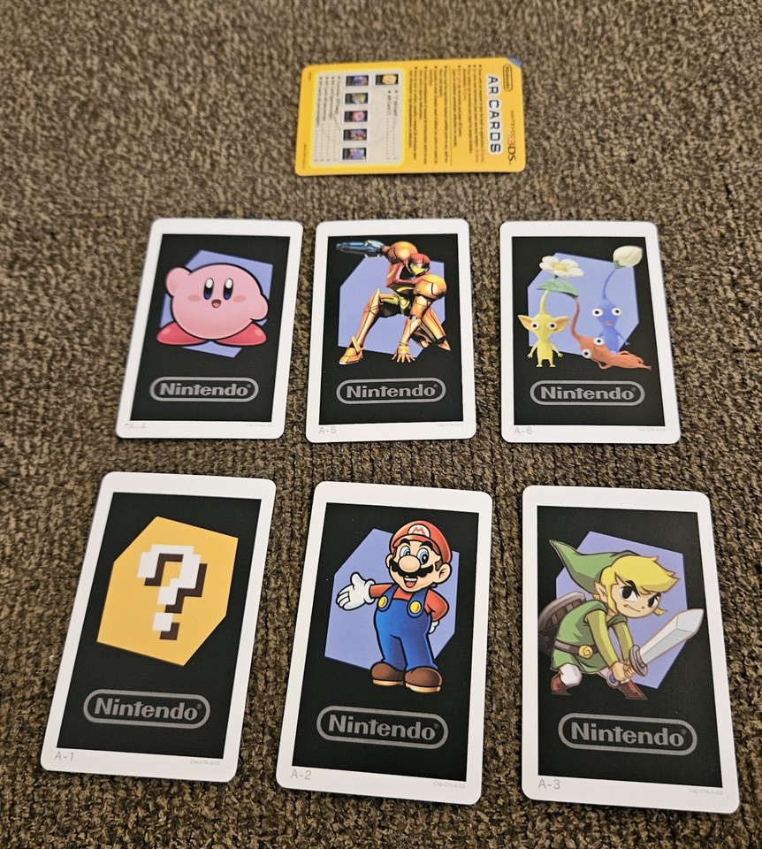 Nintendo 3DS Augmented Reality AR Game Cards | eBay