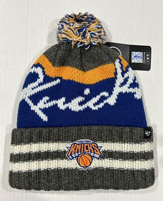 New York Knicks Beanie Knit Pom Hat Authentic NBA Officially Licensed ...