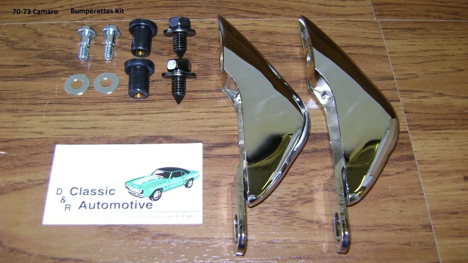 Camaro 70-73 Rear Bumper Bumperettes pair bumper guards 70 71 72 73 SS ...