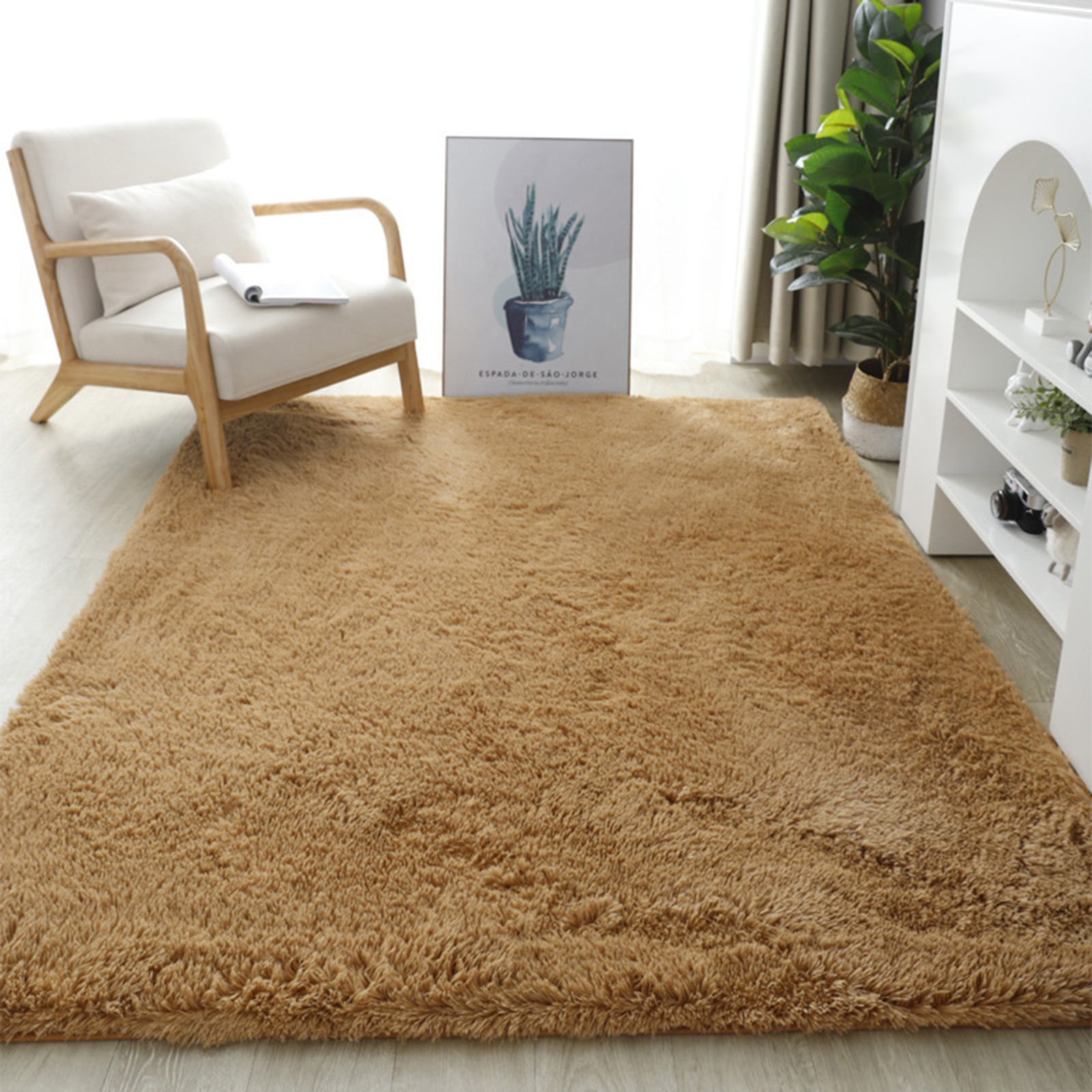 Room Carpet Soft Comfortable Bedroom Rug Shaggy Rugs Luxurious Non-slip ...
