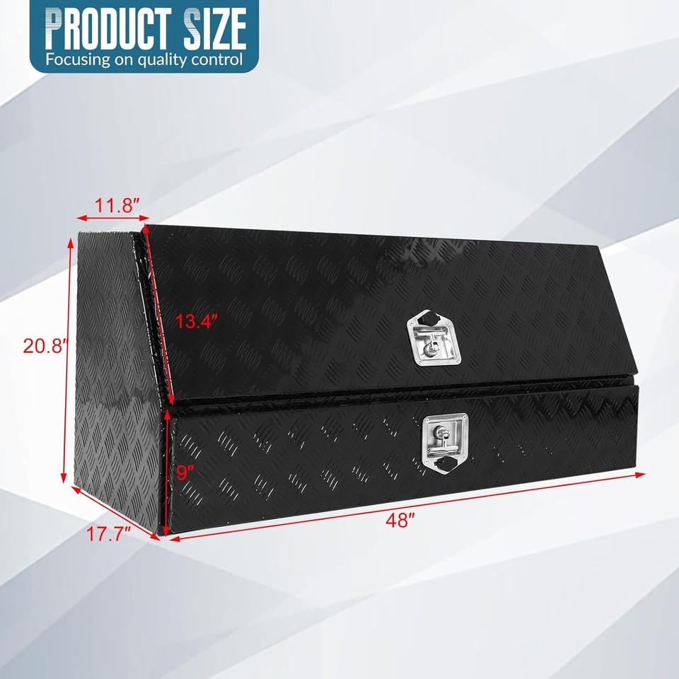 48"X18"X21" Pickup Truck Trunk Bed Tool Box Underbody Storage w/ Drawer ...