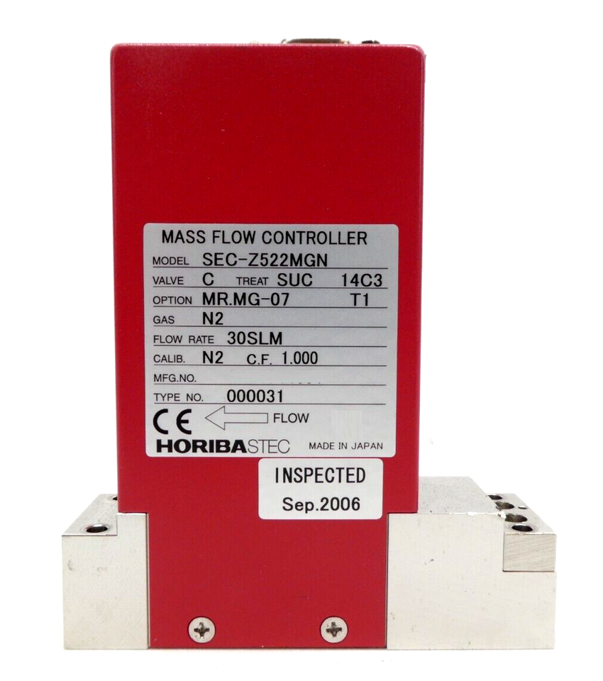 Horiba STEC Z500 Mass Flow Controller MFC SEC-Z512MG SEC-Z522MGN Lot of ...