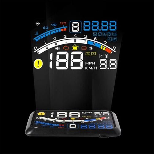 F4 Car HUD Head Up Display OBD II OBD2 Auto Gauge 5.5" Dash Screen ...