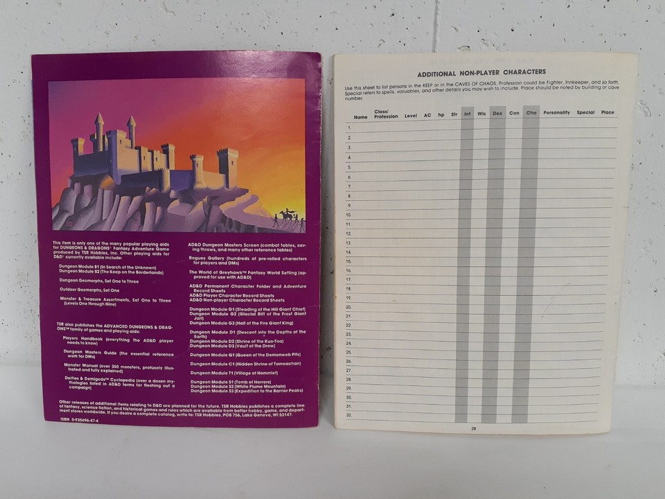 1978 2nd Ed Dungeon & Dragons Basic Box Set. Gary Gygax, Dave Ameson ...