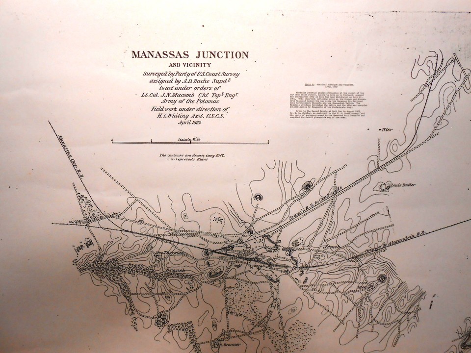 Civil War Map plate 2. Manassas Junction Virginia and vicinity, April ...