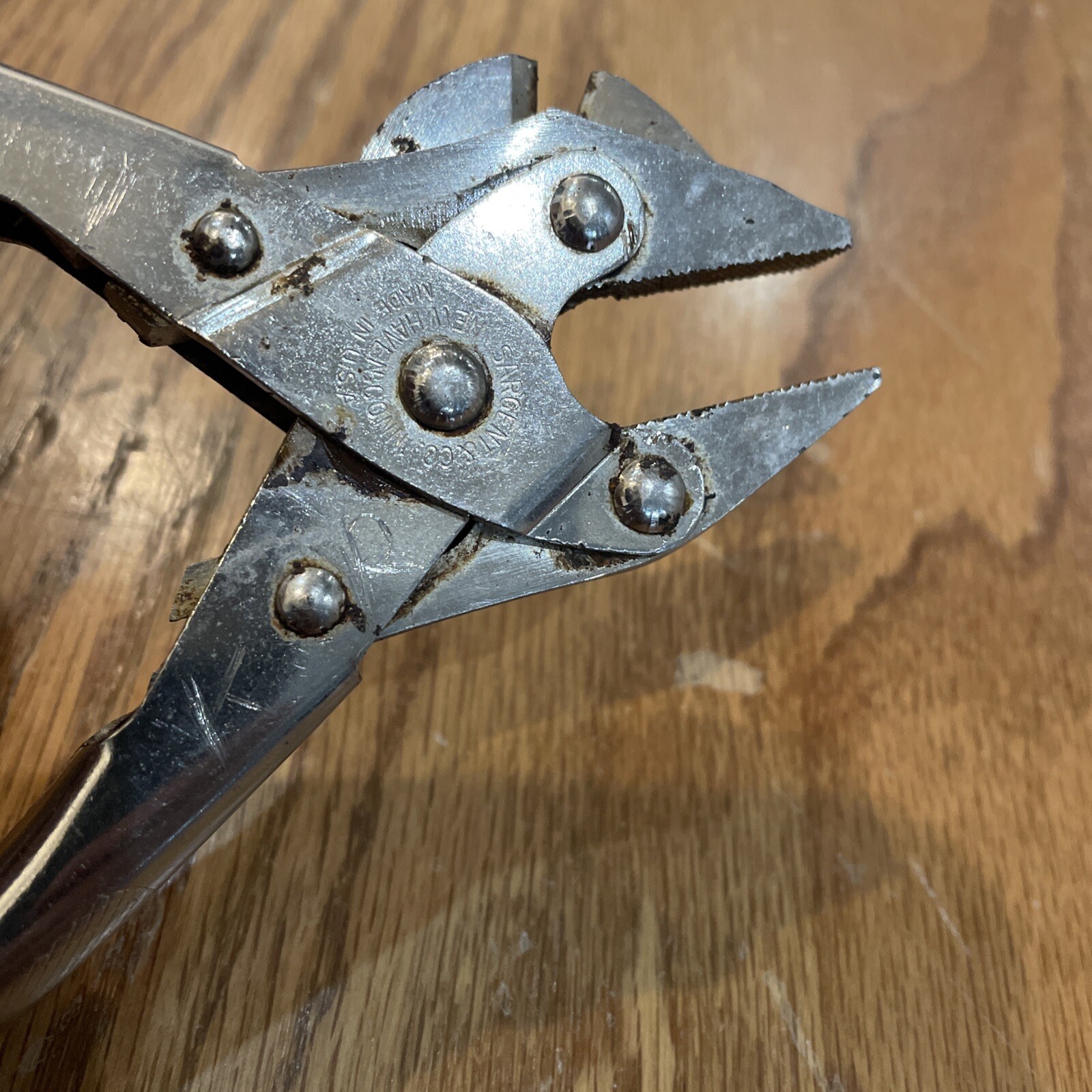 Vintage Sargent & Co. New Haven, CONN. 5-1/2” Parallel Pliers with Side ...