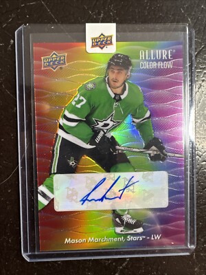 2023-24 Upper Deck Allure Color Flow Full Rainbow Auto Mason Marchment ...