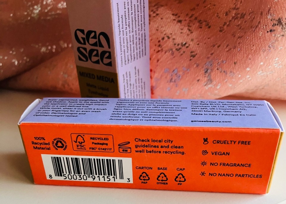 Gen see mixed media matte liquid eyeshadow rose water- 2 count | eBay