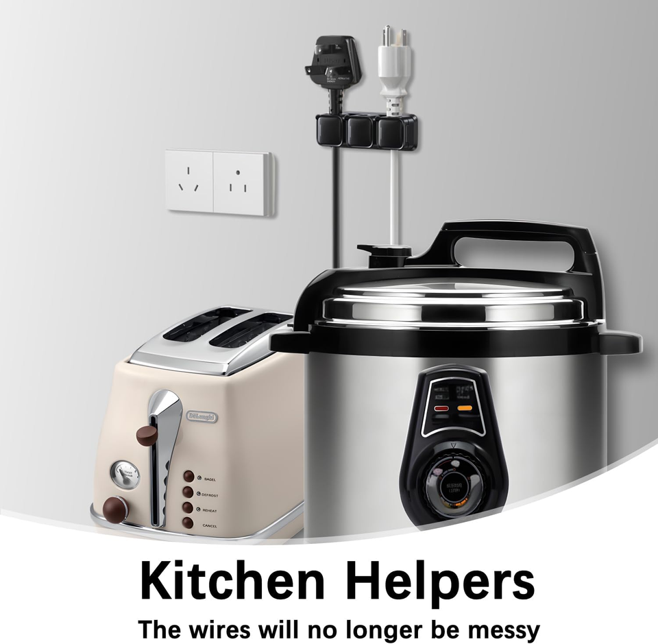 6+2 Pack Magnetic Cable Organizer - Adjustable Cord Holder for Desk ...