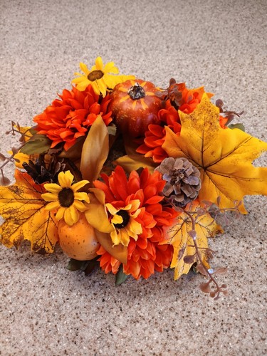 Floral Fall Themed Candle Ring | eBay