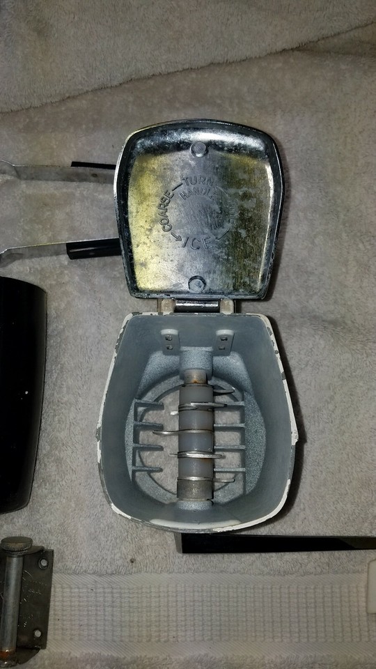 Vintage Swing A Way Ice Crusher Mid Century Barware Black CHROME | eBay