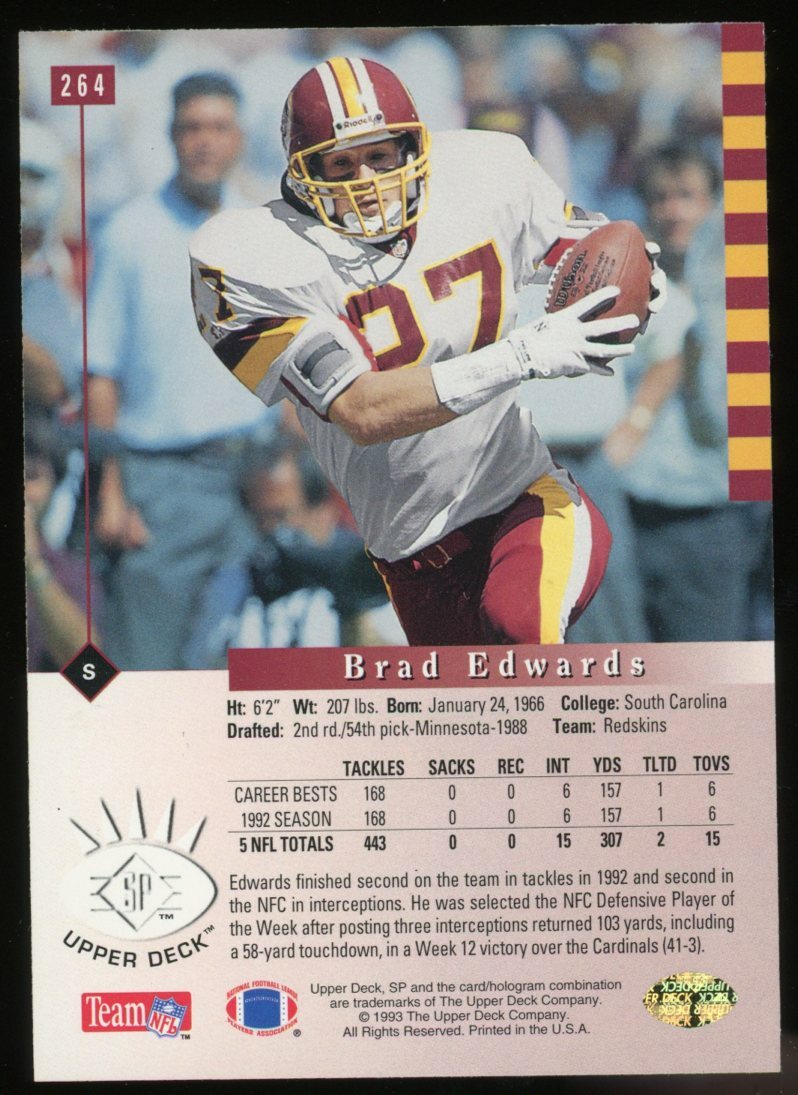 1993 Upper Deck SP - #264 Brad Edwards for sale online | eBay