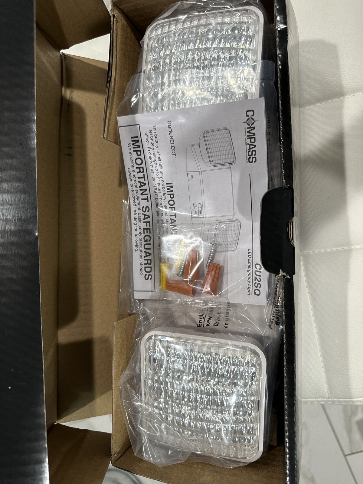 Hubbell Lighting CU2SQ Emergency LED Light White for sale online | eBay