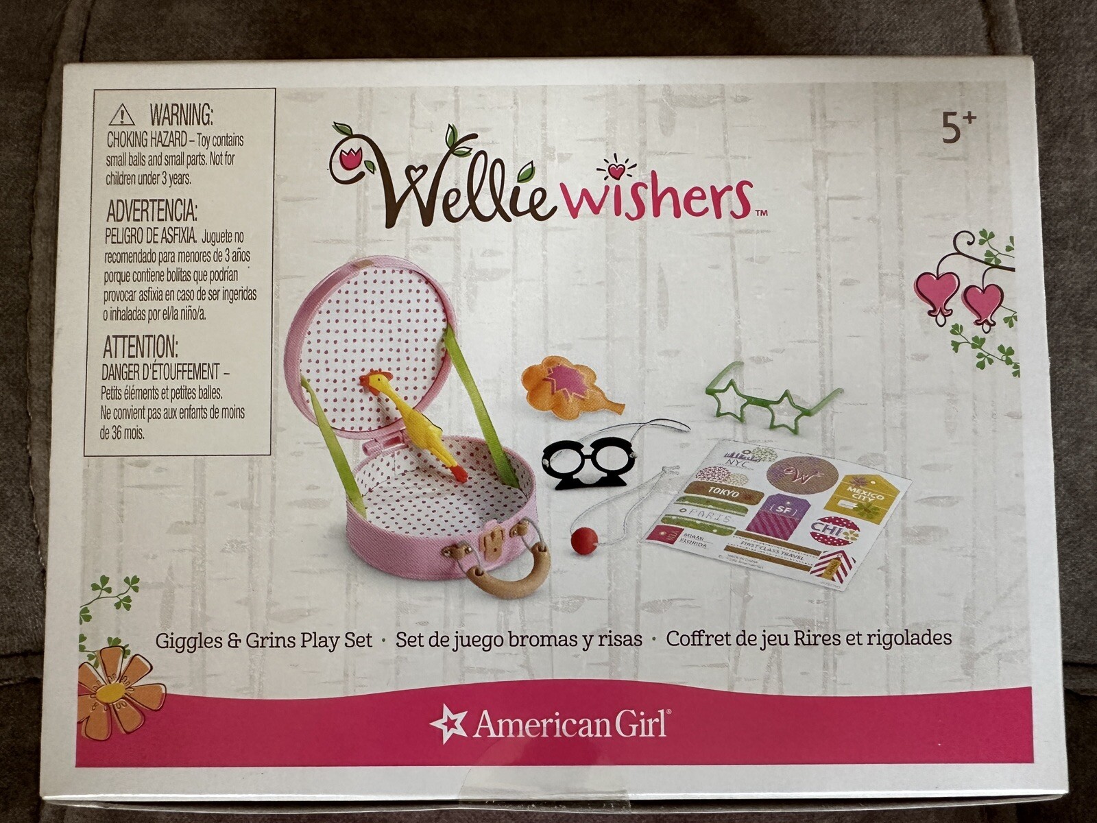 American Girl Wellie Wishers Giggles and Grins Play Set New Trunk ...