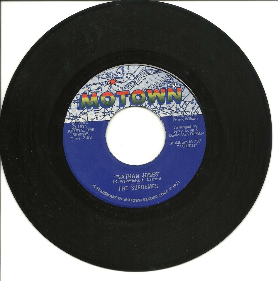 Supremes-Nathan Jones/Happy(Is A Bumpy Road)-45 RPM-7"-single-soul ...