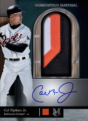 2024 Topps Momentous Material CAL RIPKEN JR JUMBO PATCH & SIGNATURE ...