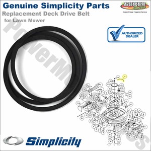 Simplicity Snapper Briggs Drive Belt for Lawn Mowers w/ 33" Decks ...