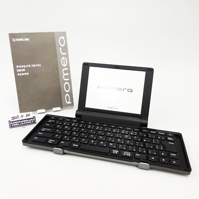 KING JIM POMERA DM30 Digital Memo Compact Lightweight Keyboard Black ...