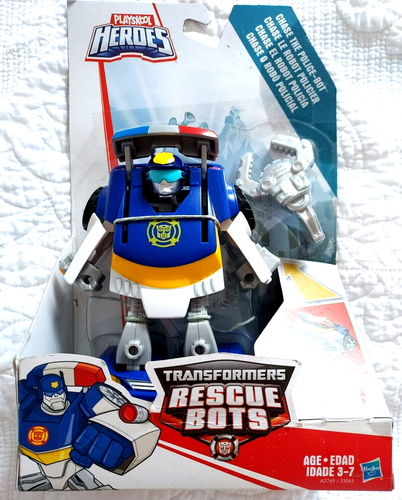 Playskool Heroes Transformers Rescue Bots Chase The Police Bot - New ...