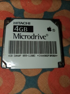 Hitachi 4GB CF MicroDrive for True IDE-Devices/MP3 player/IDE-CF ...