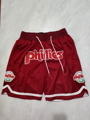 Hot Philadelphia Phillies Major League Baseball Men Red Shorts Size:S ...