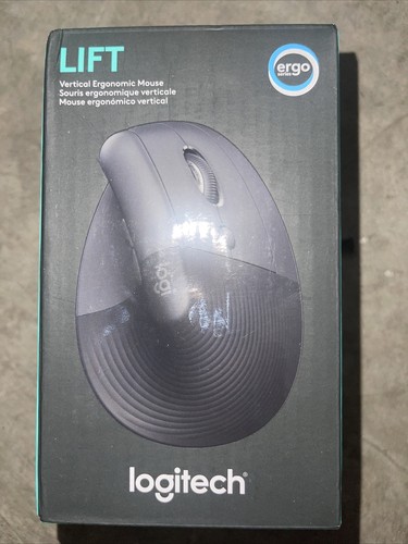 NEW LOGITECH LIFT VERTICAL ERGONOMIC MOUSE COLOR GRAPHITE 910-006466 ...