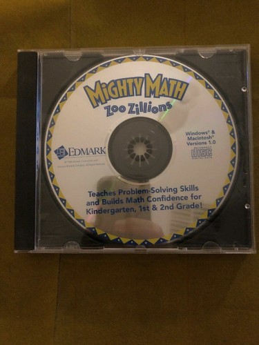 Mighty Math Zoo Zillions 1996 PC CDROM Apple Macintosh Windows 95/3.1 | eBay