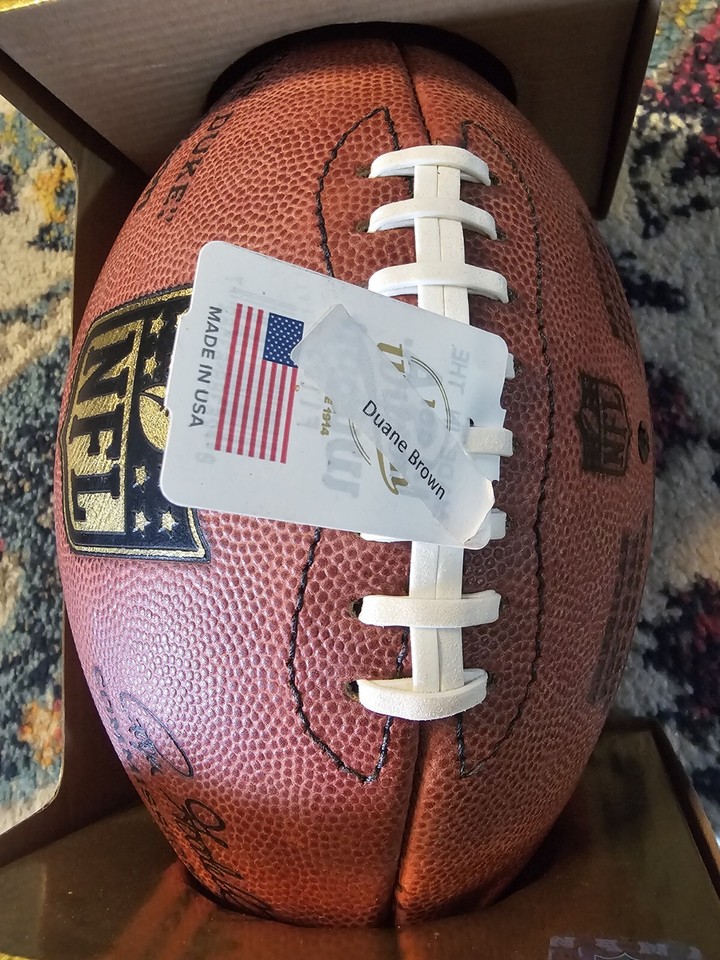 Wilson Official “The Duke” NFL Football Authentic Game Ball SIGNED ...