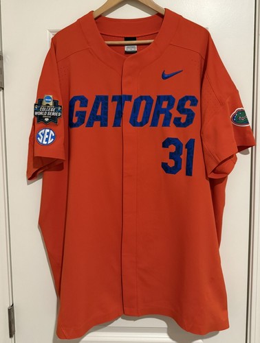Florida Gators Authentic Nike Team Issue Baseball Jersey - 2017 CWS ...