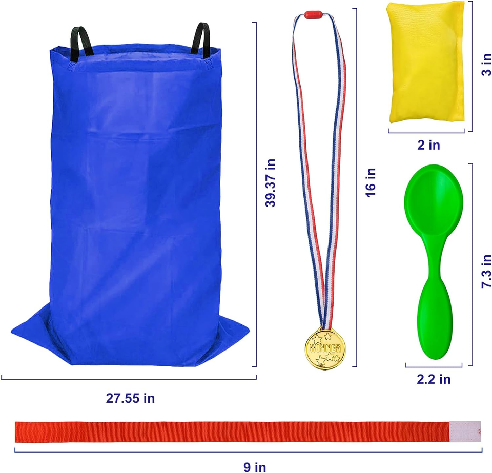 Potato Sack Race Bags - Sack Race Bags for Adults and Kids, Bean Bag ...