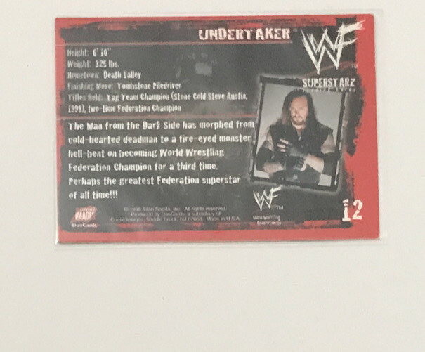 Undertaker 1998 Titan Sports Comic Images WWF #12 Superstarz Trading ...