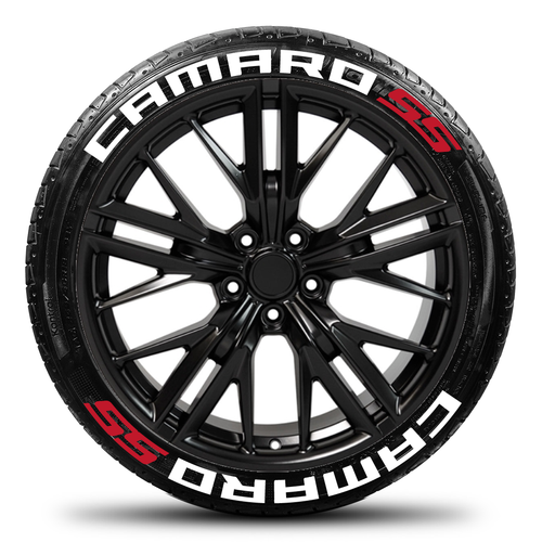 Camaro SS Sticker Tire Lettering Stickers Rubber 1"-14" to 22 ...